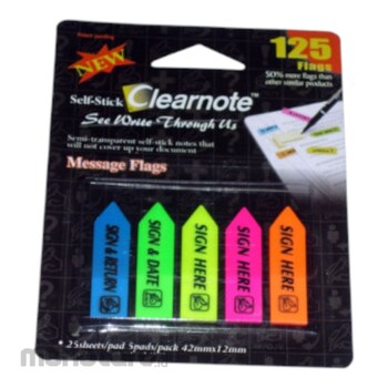 Beli STICK'N Sticky Clear Note 21192 Sign Here 1pack(25Sheets) | monotaro.id